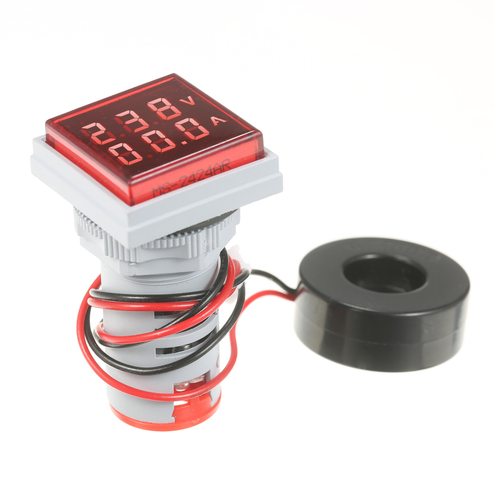 Smart Sensor Mini Square Digital Volt-ammeter Voltammeter Ammeter Voltmeter Double LED Display ...