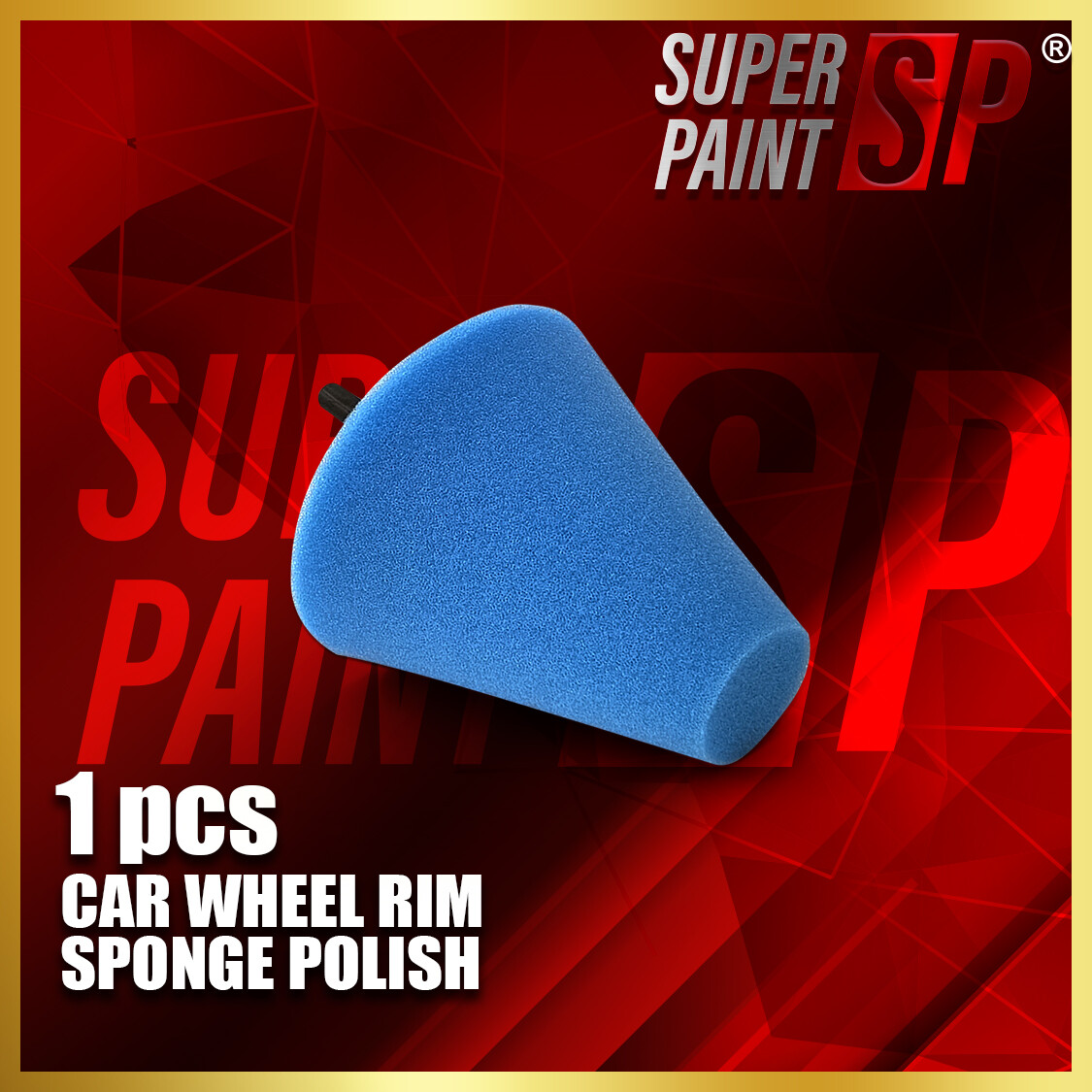 6mm Car Motorcycle Tyre Tire 【 Sport Rim Polishing Sponge 】 Round Cone ...