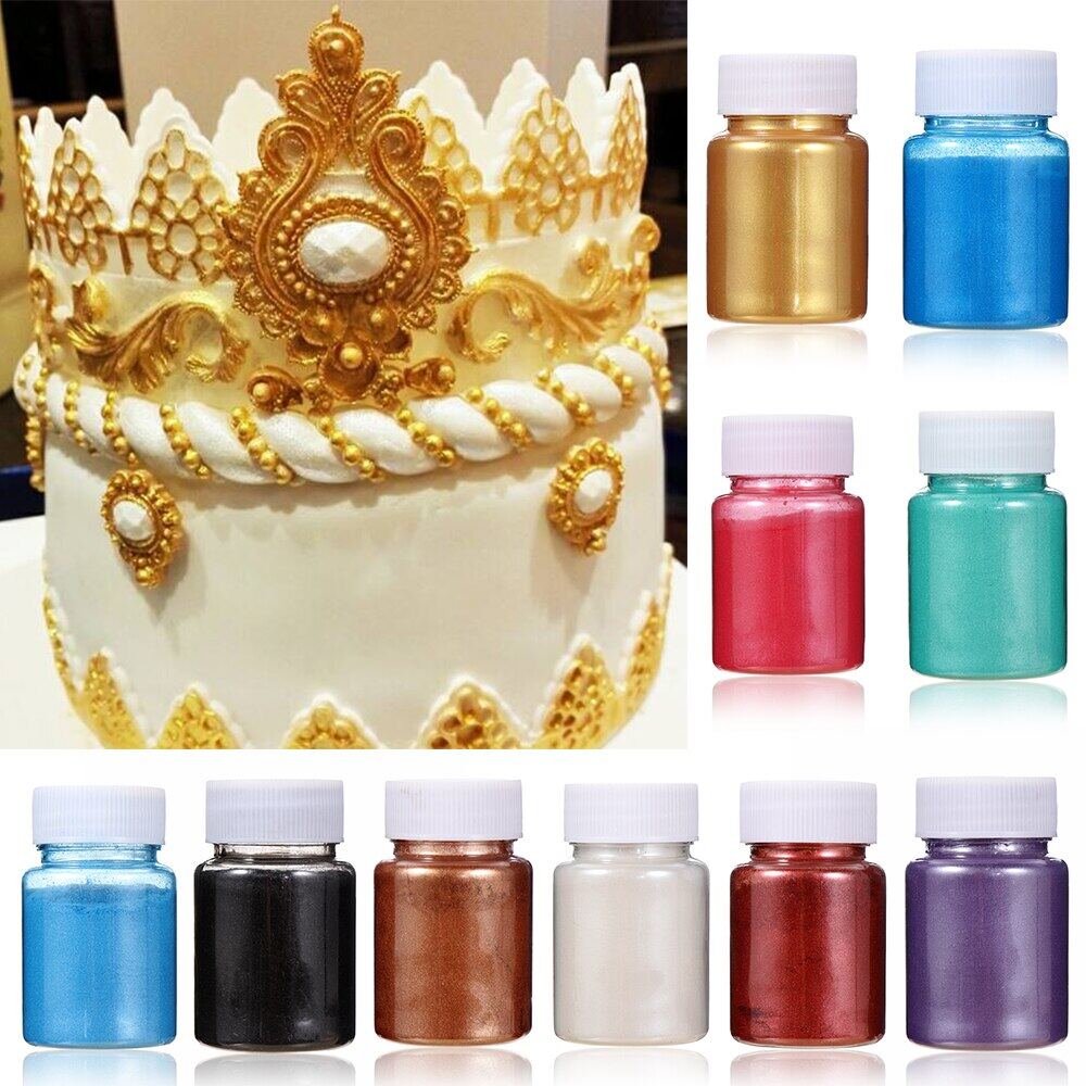 5/15 g Golden Edible Glitter Powder Baking Color Dust Flash Macaron ...