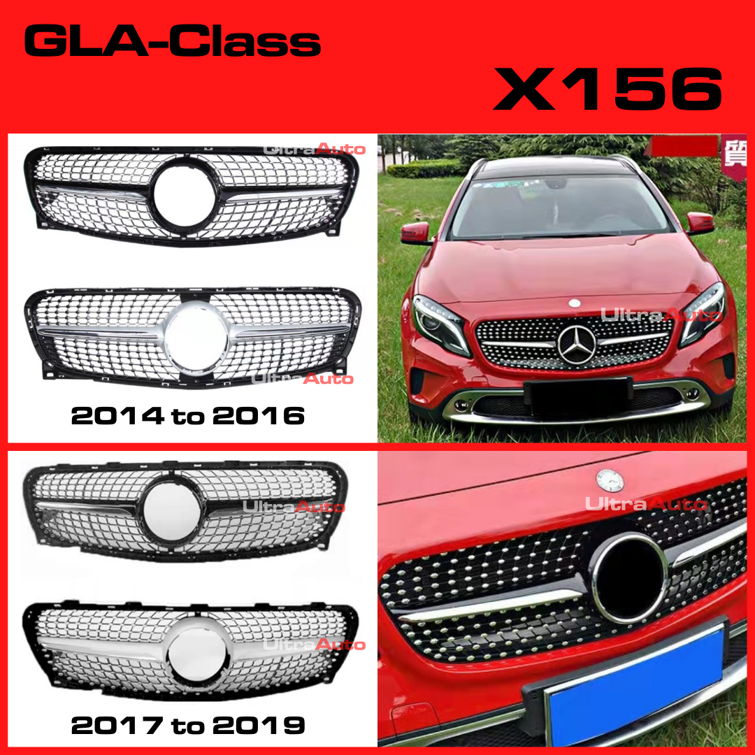 Mercedes GLA X156 Pre-facelift Facelift Front Grille Grilles (2014 2015 ...