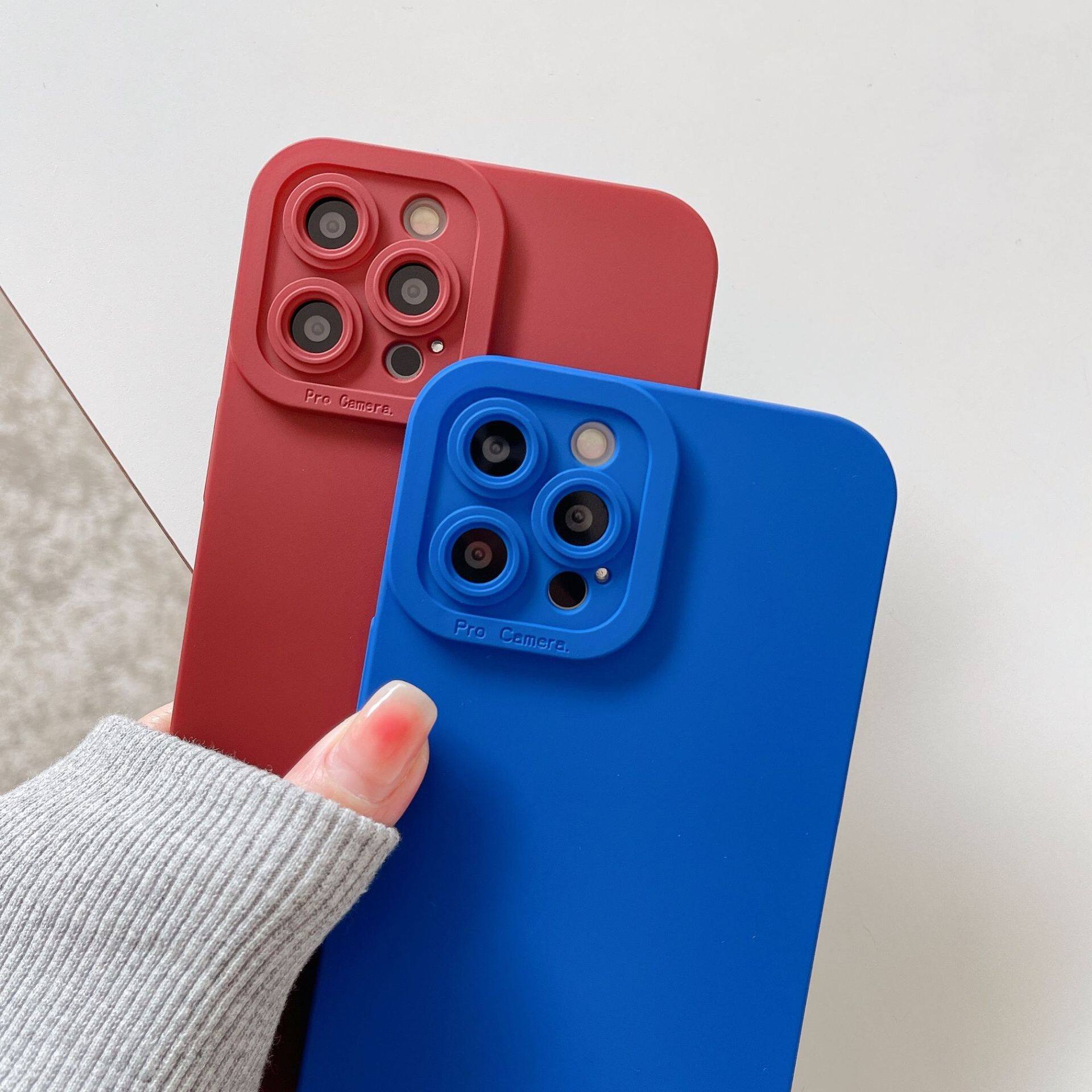 เคสโทรศัพท์ซิลิโคนกันกระแทกสำหรับ Iphone 13 12 11 Pro Max Mini Xs Xr X