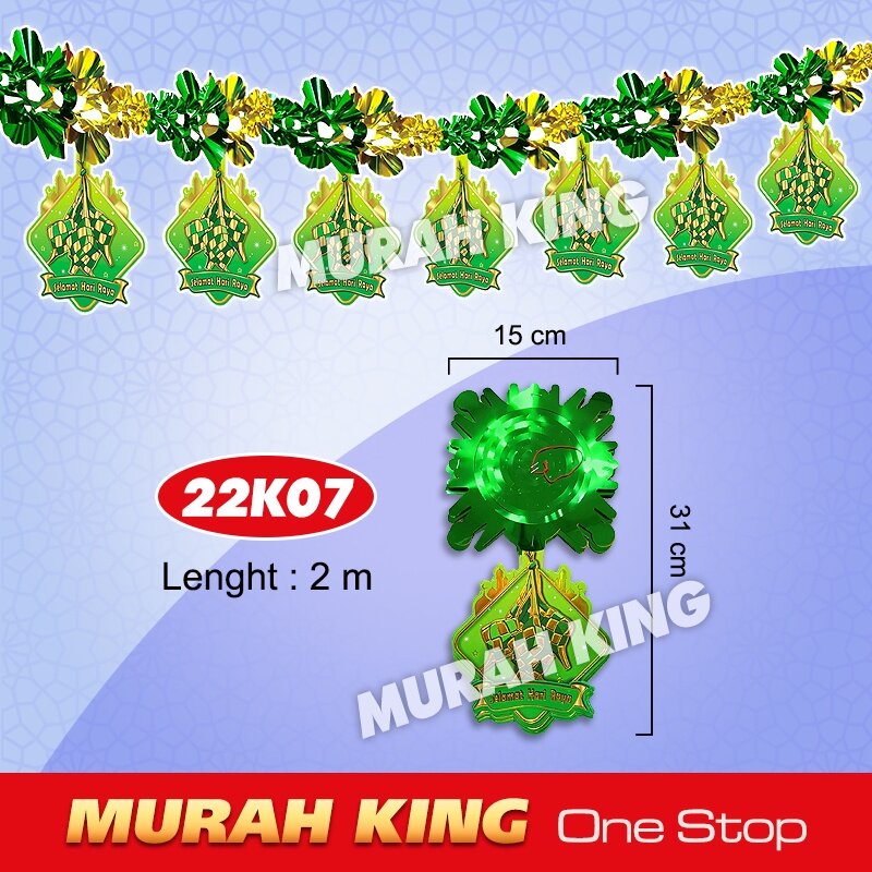 Hari Raya Hanging Tinsel Hari Raya Banner Hari Raya Decoration Selamat ...