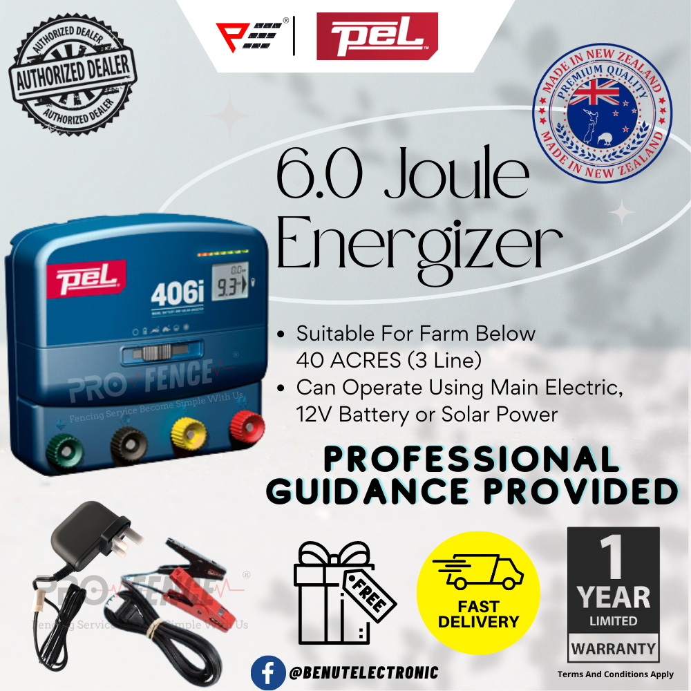 PEL Energizer 401 402 403 406 406i 412i 418i Electric Fence Pagar ...