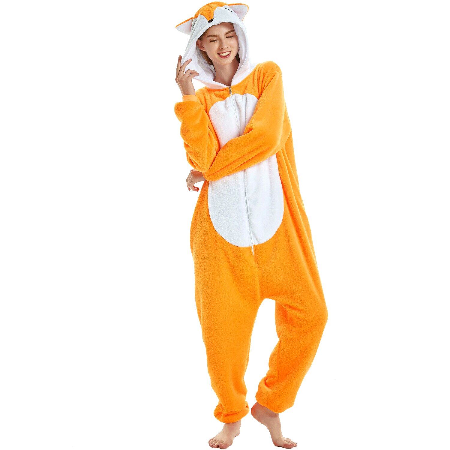 Unicorn Pajamas Adult Animal Onesies for Women Men Couple 2020 Winter ...