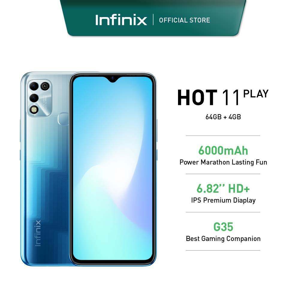 infinix hot 11 play 4gb ram 64gb rom 128gb rom original 1 year warranty ...