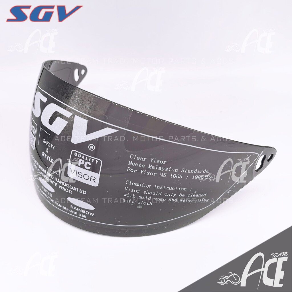 SGV Cruiser Visorex Visor Tinted (Smoke)/ Silver/ Rainbow Helmet Visor ...