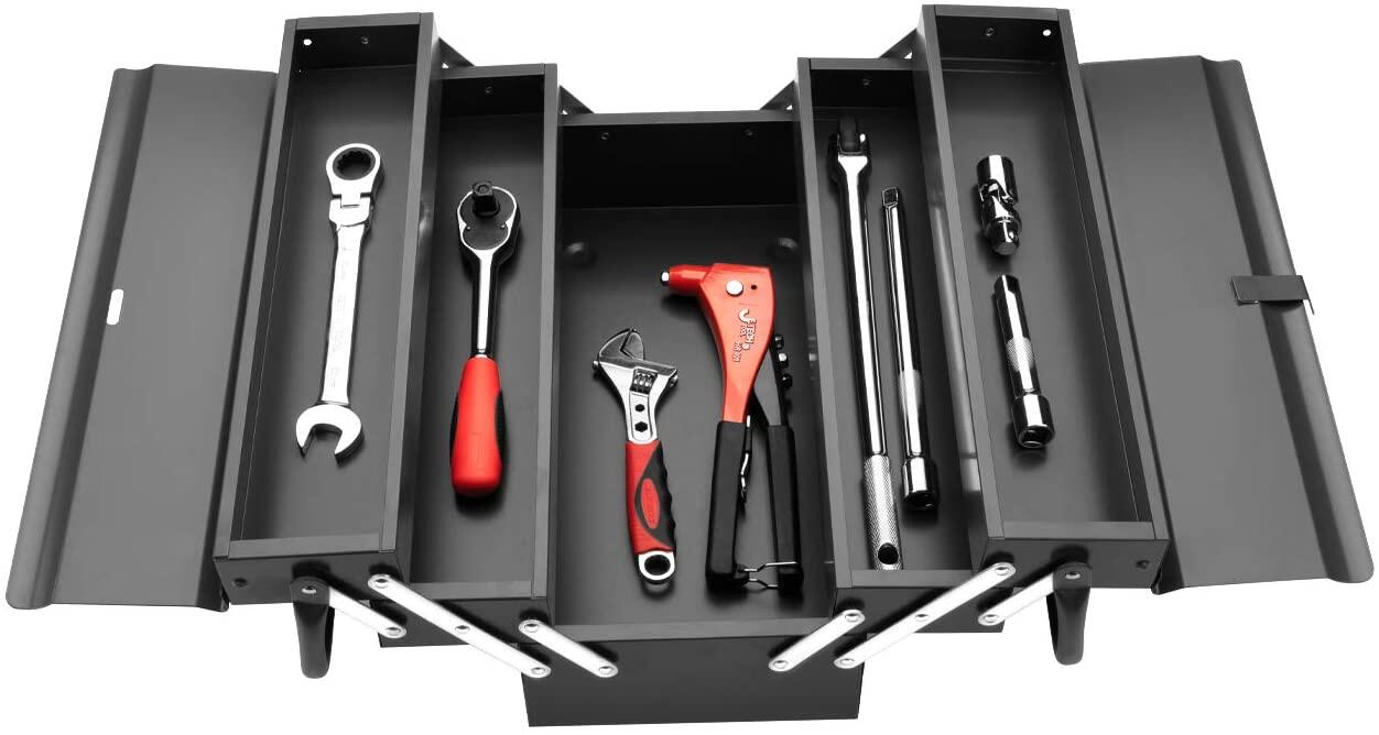 Hardware Steel Tool Box 3-Tier Multi-Purpose Tool Chest Cabinet y Blue ...