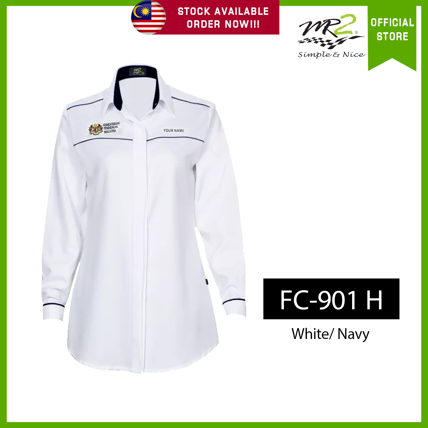 MR2 Uniform KPM - Baju KPM Baju Uniform KPM Lelaki & Wanita KPM Shirt ...