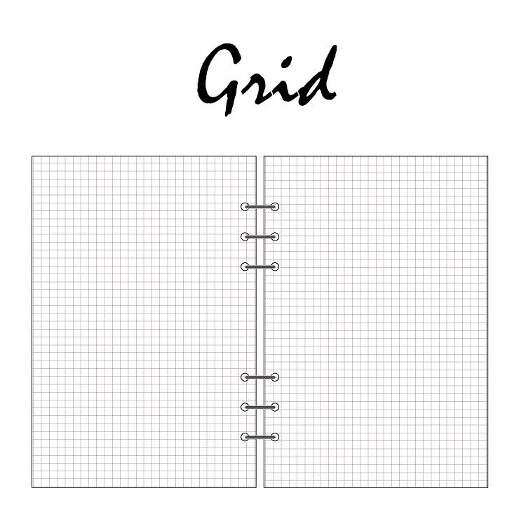 YUME A7 A6 A5 45 Sheets 100GSM Planner Loose Leaf Paper Insert Refill ...