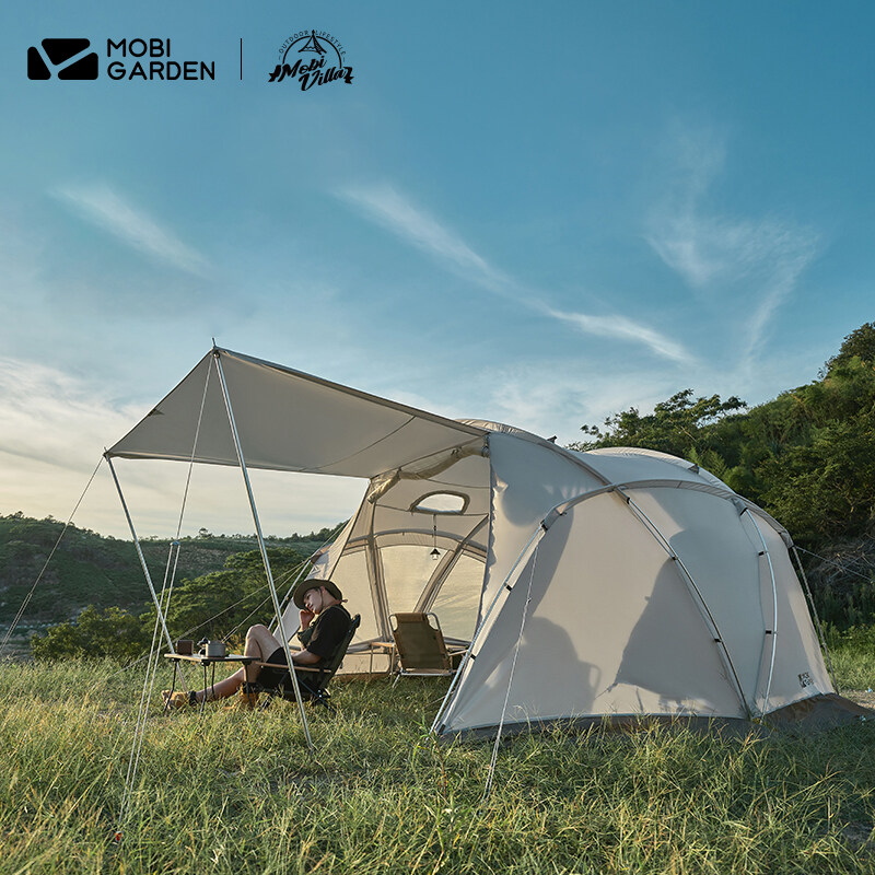 MOBI GARDEN เต็นท์ตั้งแคมป์2-3คนกันน้ำกันฝน Windproof 4ฤดูกาลแบกเป้เดิน ...