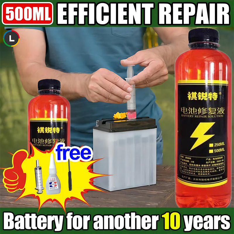 【500ml】Car battery water.Battery acid water Battery repair liquid ...