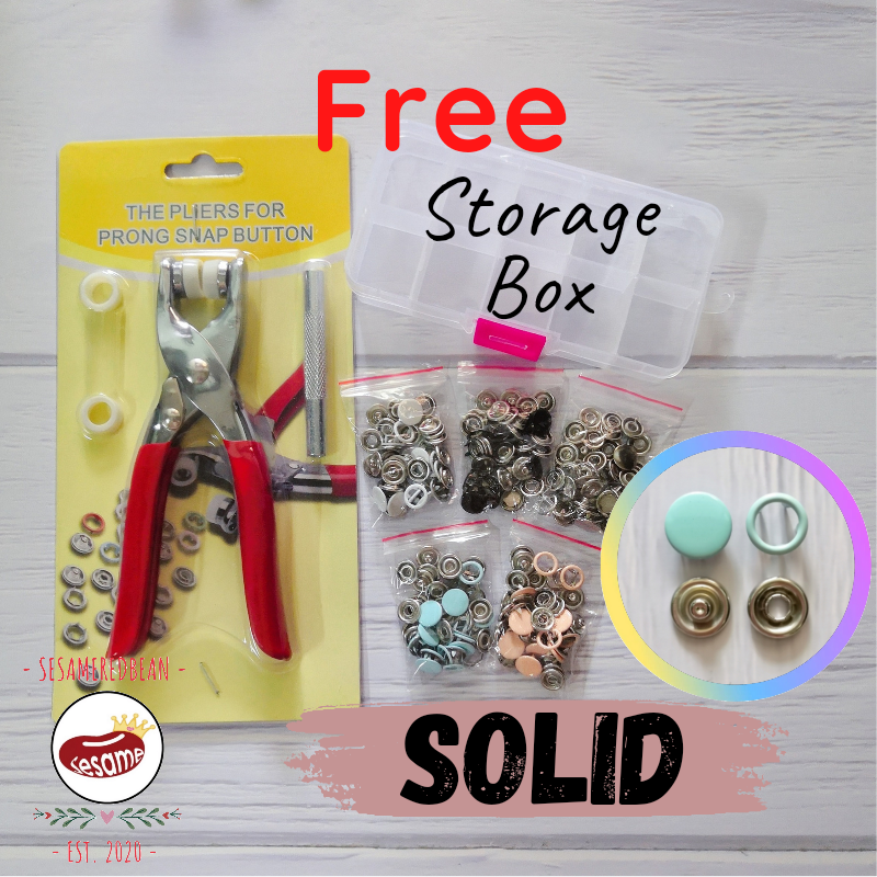 Snap Button Plier Metal Snap Button Set Five-Claw Snap Button Besi 9.5 ...