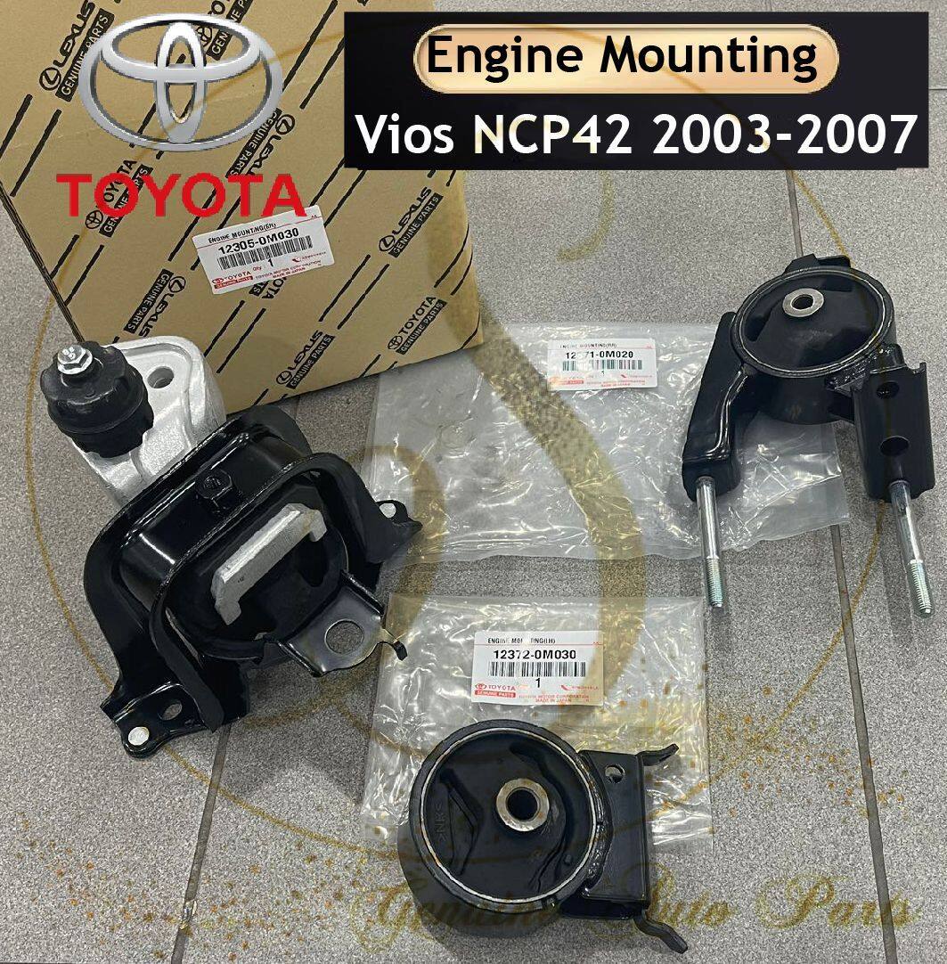 (100% ORIGINAL JAPAN) TOYOTA VIOS NCP42 ENGINE MOUNTING SET 12371-0M020 ...