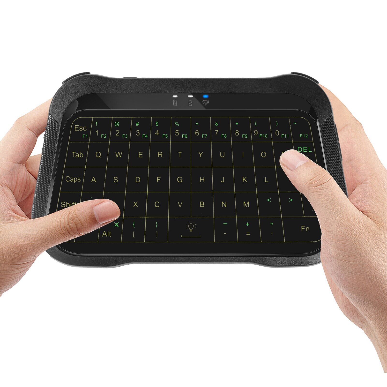 Wireless Keyboard Backlit Full Screen Touchpad Keyboard Rechargeable ...