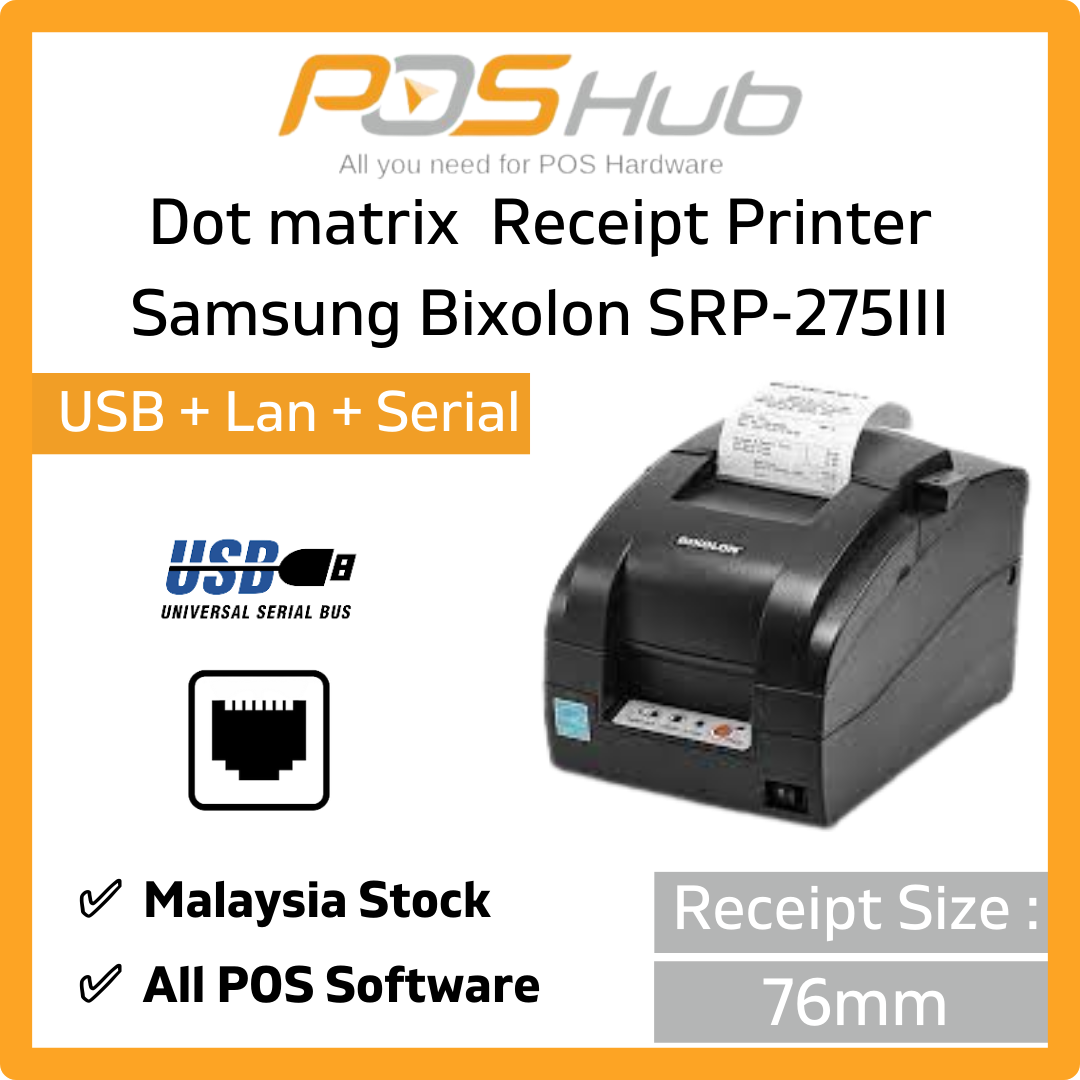Samsung Bixolon Srp 275 Receipt Printer