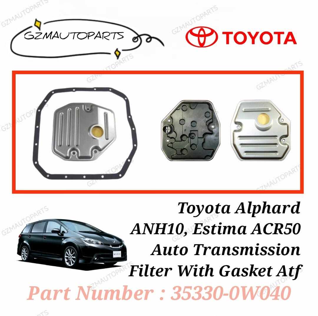 Toyota Alphard Anh10, Estima Acr50 Auto Transmission Filter With Gasket ...