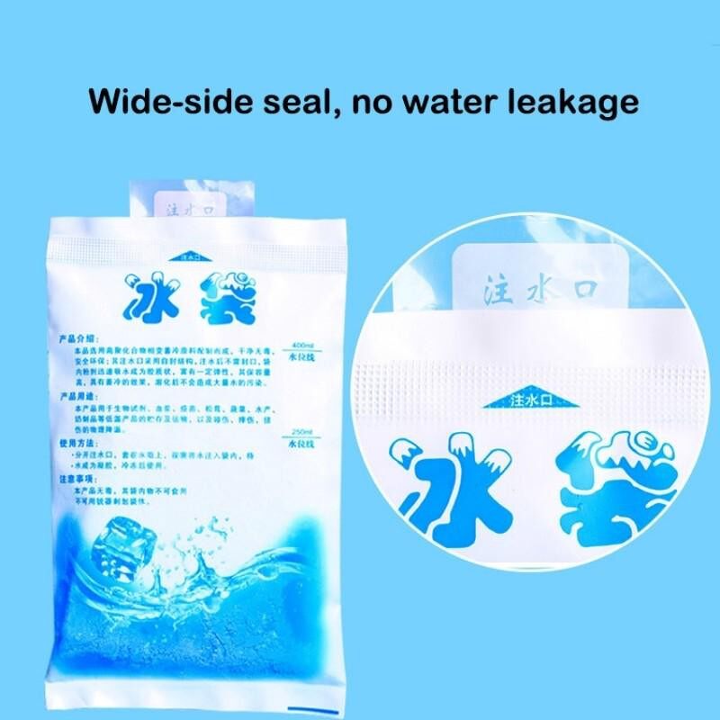 Reusable PE Water Injection Ice Cooler Pack for Food Storage Physical ...