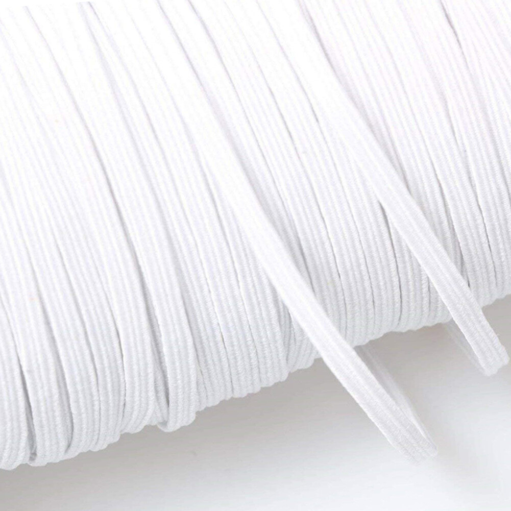 [Ready Stock] 5mm Width Elastic Bands for Sewing Braided Elastic Cord ...