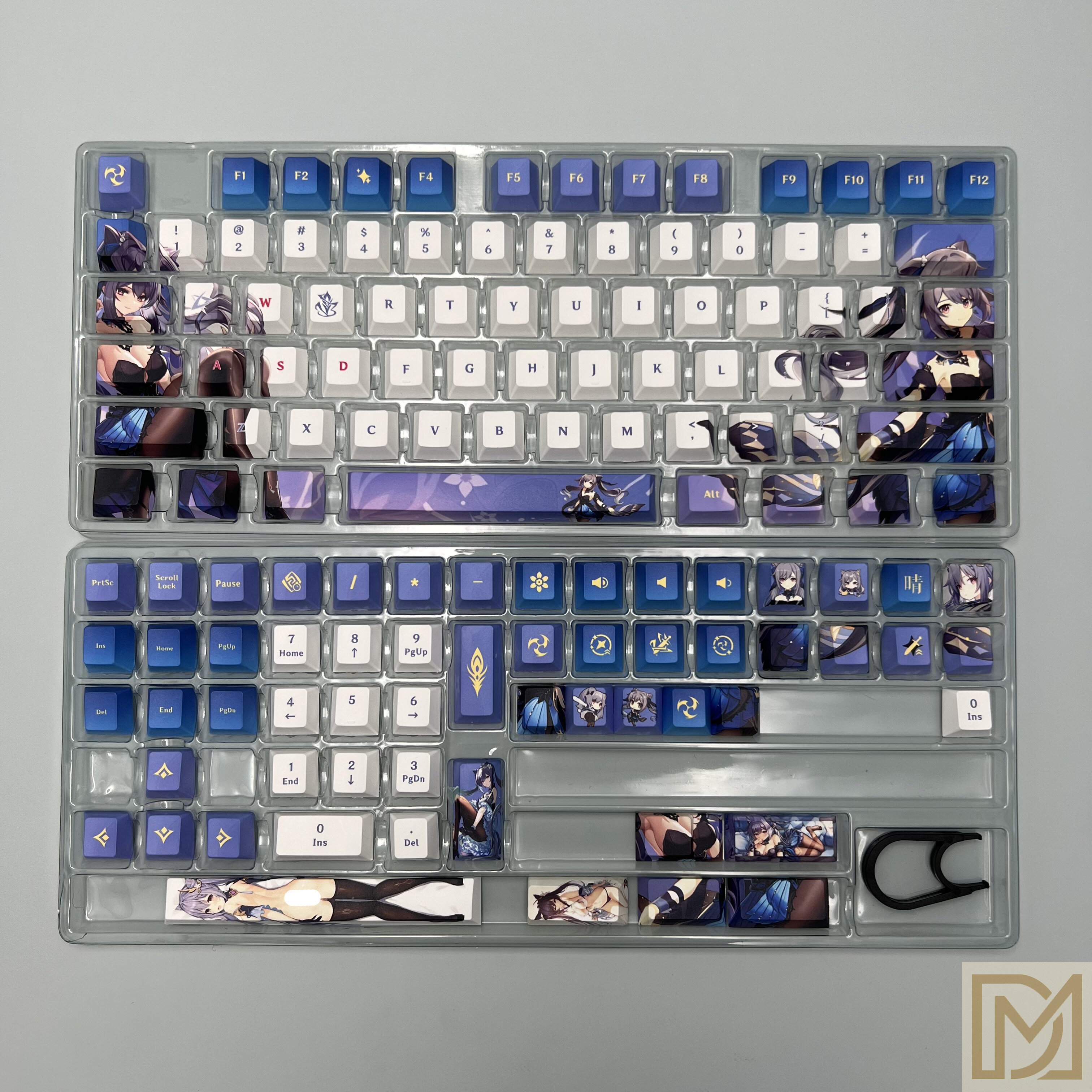 Keqing Genshin Impact Keycap PBT Dye Sub Cherry Opulent Splendor ...