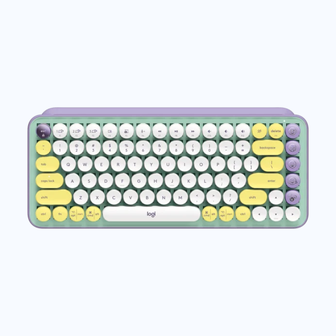 Logitech POP KEYS Wireless Keyboard with Mechanical typing and ...