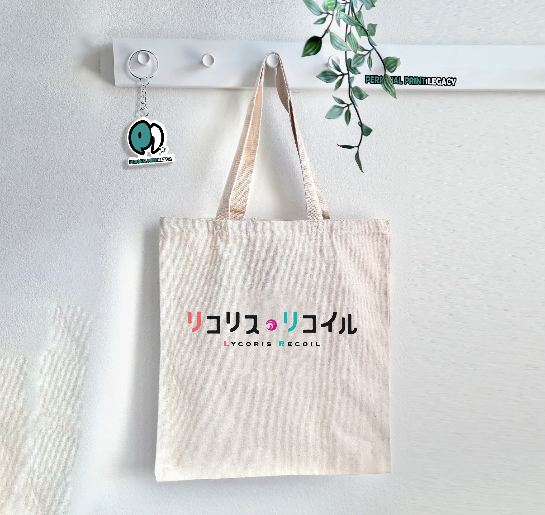 (Ready Stock) Anime Lycoris Recoil Canvas Tote Bags Tuition Students ...