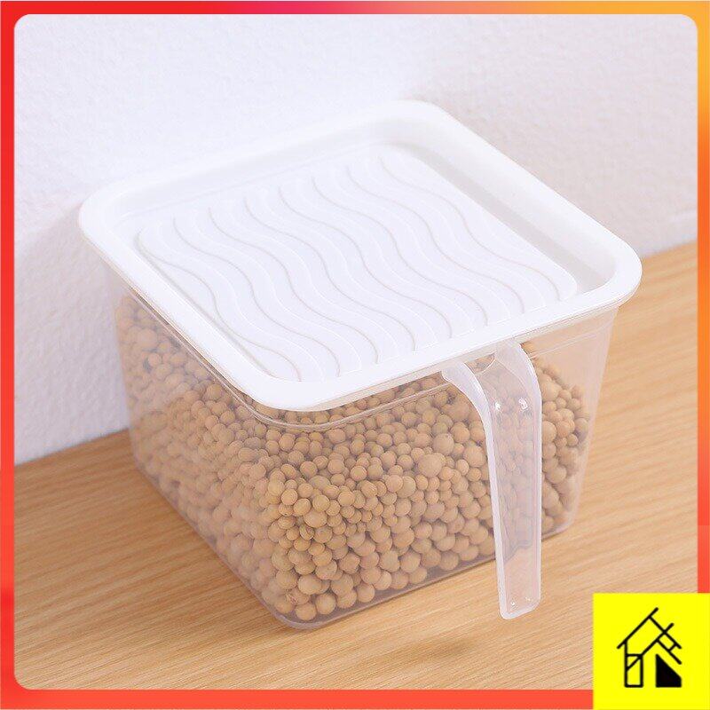 (READY STOCK)Stackable Square Refrigerator Sealed Food Storage Box with ...