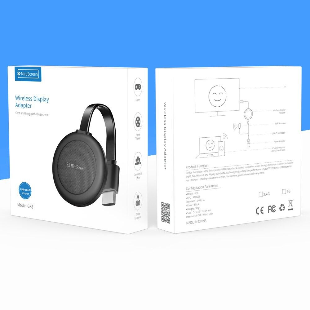 Mira screen G38 wireless display adapter cast anything to the big ...