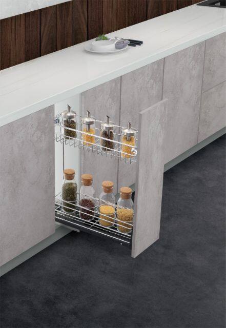 Multi Purpose Bottle Pull Out Basket Kitchen Bottle Pull Out Basket ...