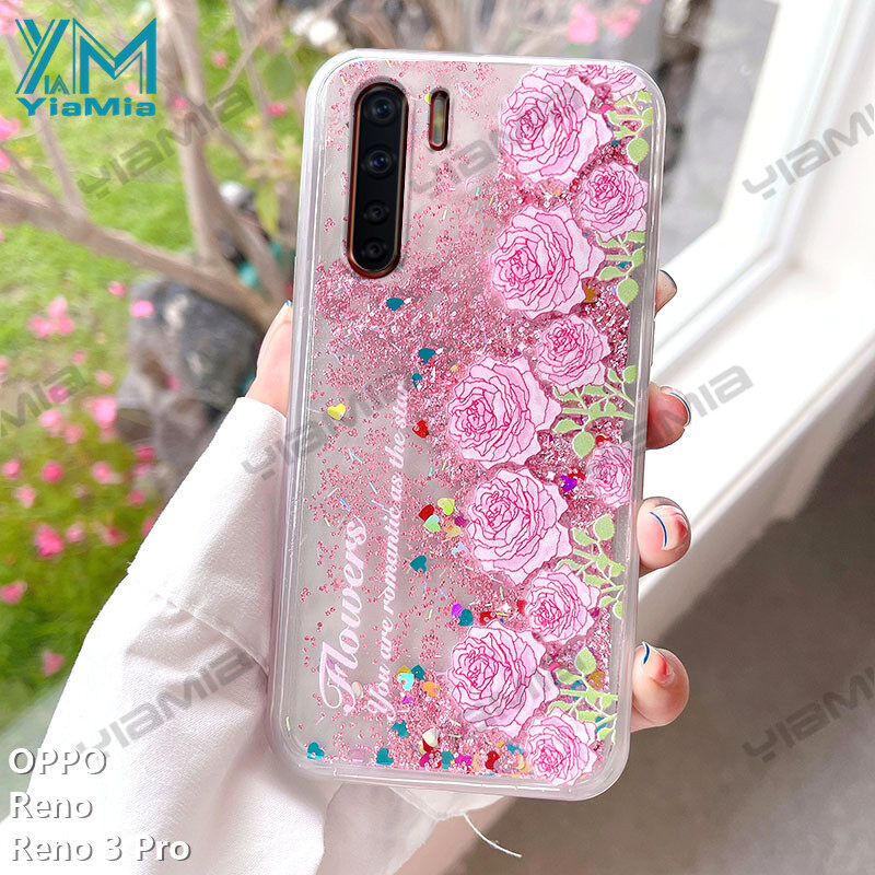 Yiamia เคสโทรศัพท์สำหรับ Oppo Reno Reno 3 Pro 2022ใหม่ Liquid Quicksand