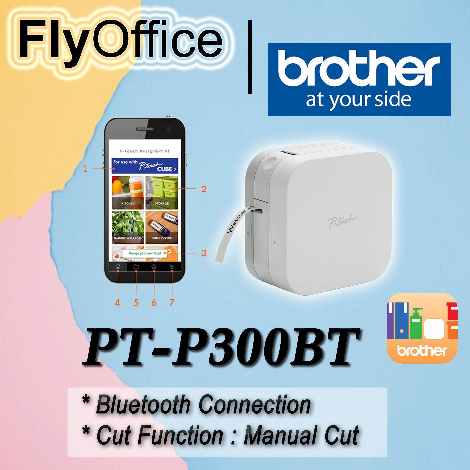 Brother PT-P300 PT300BT P-Touch Cube Smartphone Label Maker, Bluetooth ...
