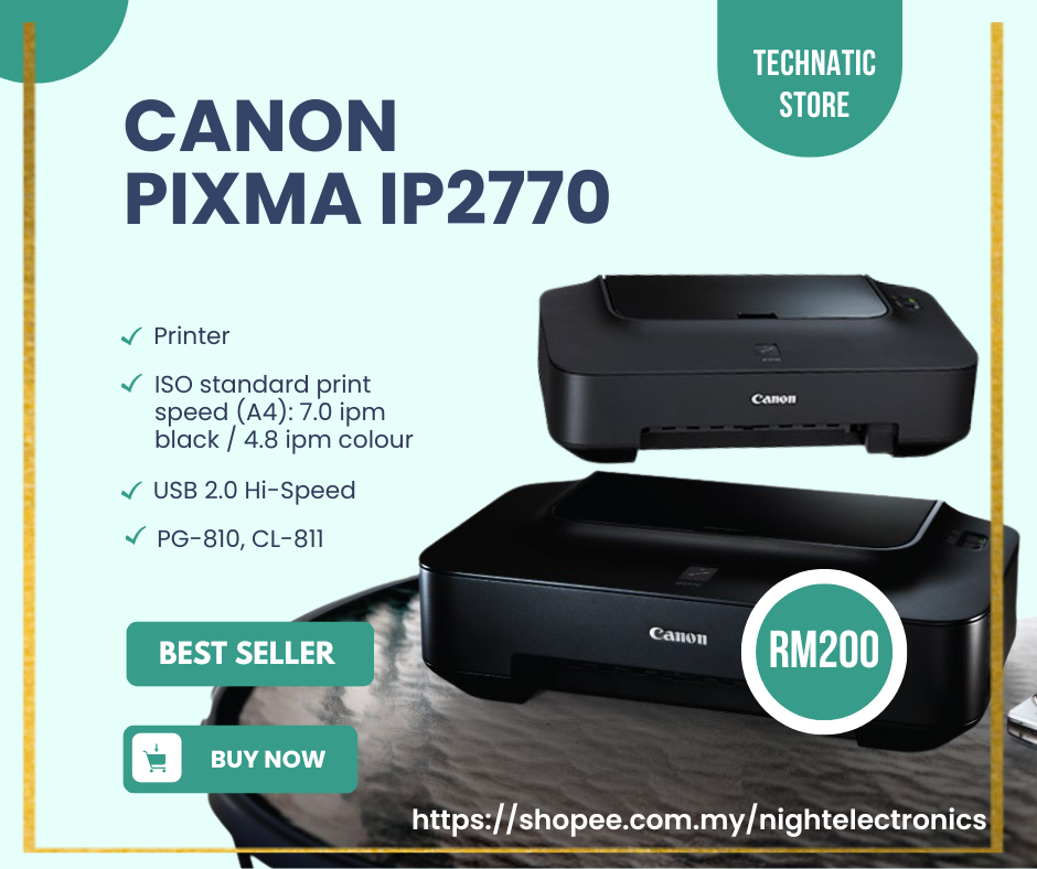 PRINTER :Canon Pixma Ip2770 | Lazada