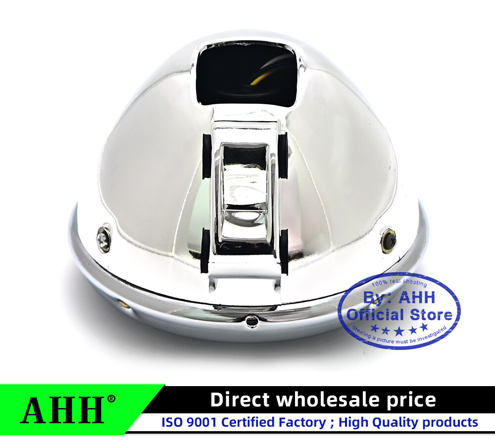 AHH 7" 35W 12V Universal Motorcycle Round LED Headlight H4 Lamp Bulb ...