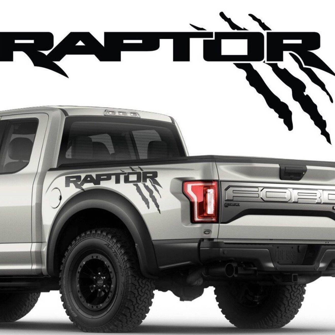 New Ford Raptor mud paw mark side body decal sticker | Lazada
