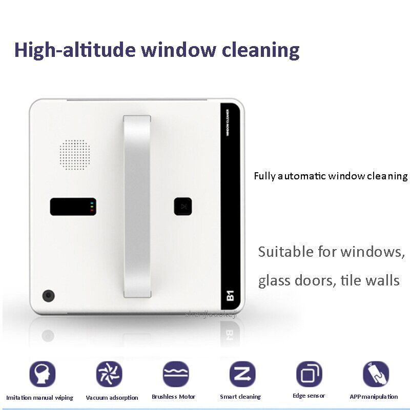 Window Vacuum Cleaner Smart Window Cleaning Robot Remote Control High ...