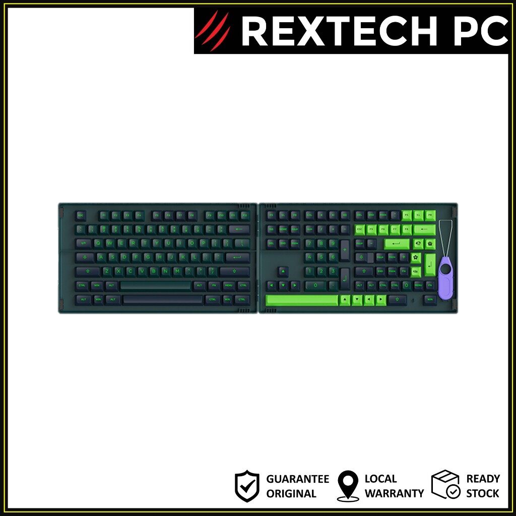 REXTECH Akko Wavez 226-Key ASA Profile PBT Double-Shot Full Keycap Set ...