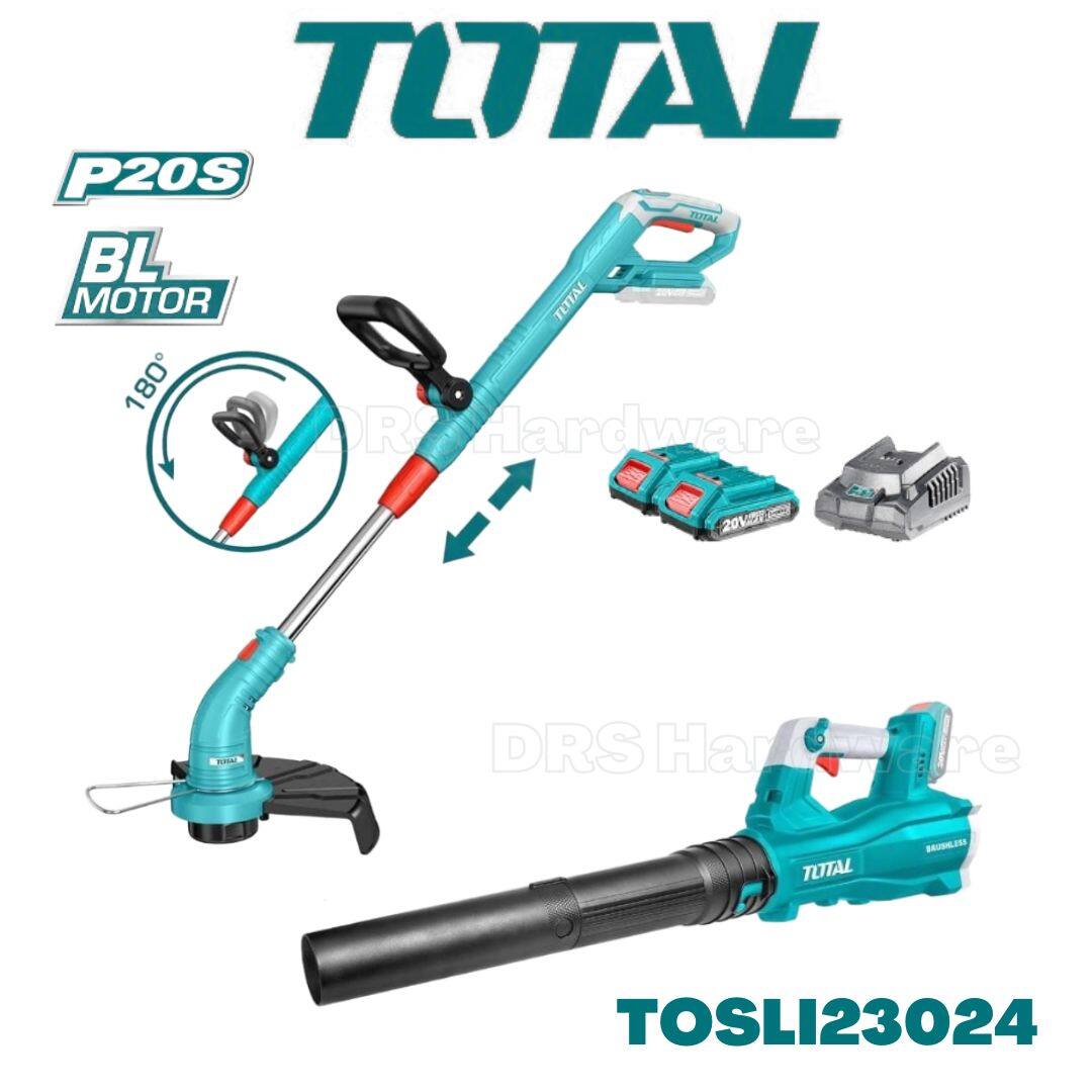 TOSLI23024 TOTAL LI-ION GRASS TRIMMER AND BLOWER COMBO SET TGTLI20018 ...