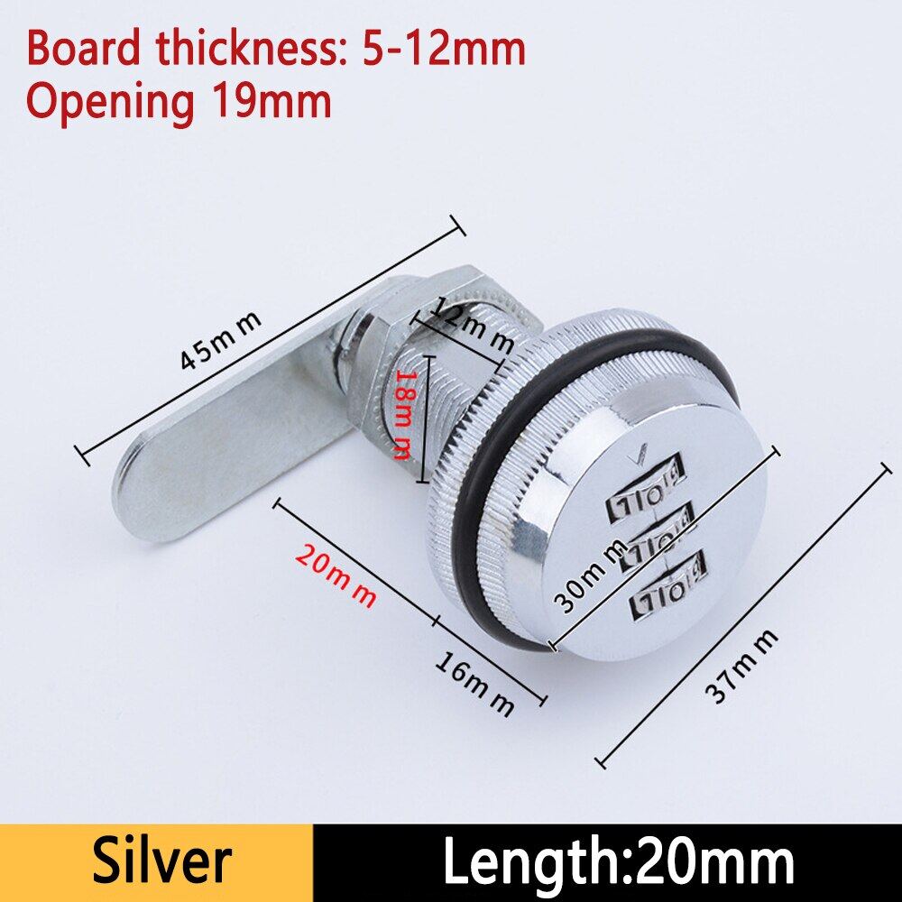 Cabinet Drawer Small Combination Lock File Cabinet Wardrobe Door ...