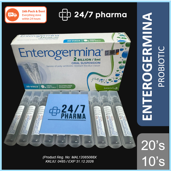 (Exp:3/25) Enterogermina 2 Billion/5ml 20's Probiotic Sanofi Aventis ...