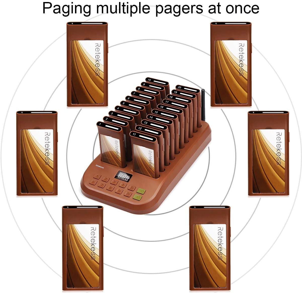 Retekess T116การโทรแบบไร้สายระบบร้านอาหารระบบ Paging System ระบบ ...