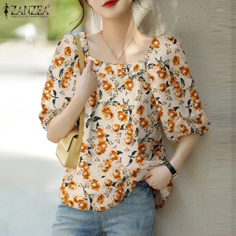 [freeshipping] Esolo Zanzea Korean Style Women Flora Printed Puff Short