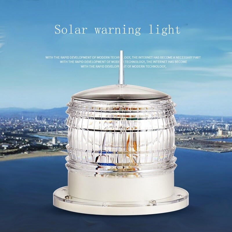 Marine solar anchored navigation beacon light anchor light aviation ...