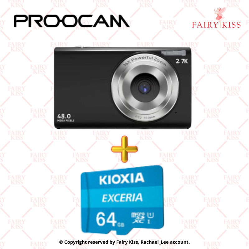 PROOCAM DC-302 DIGITAL CAMERA 48MP 1080P 2.8-inch IPS Screen 16X Zoom ...