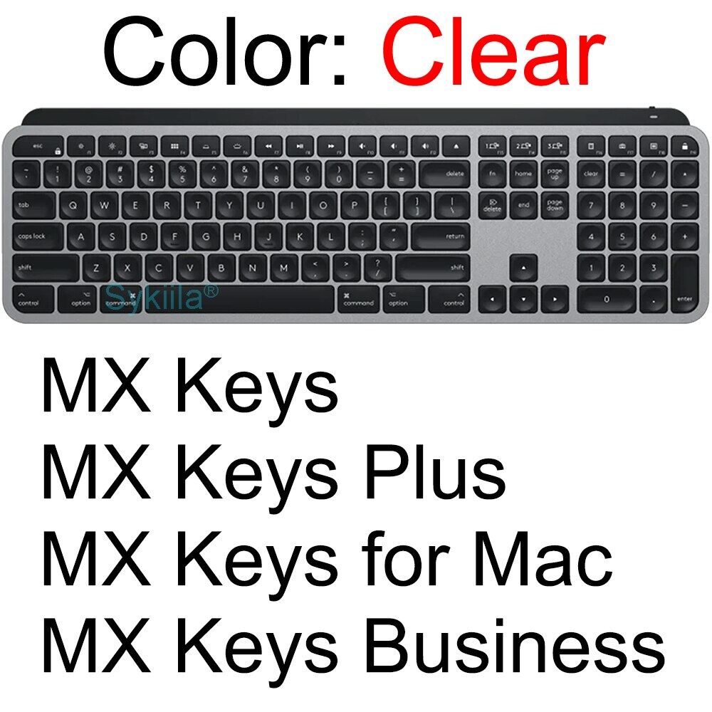 แผ่นครอบแป้นพิมพ์สำหรับ MX KEYS Plus สำหรับ Mac สำหรับ Logitech สำหรับ ...
