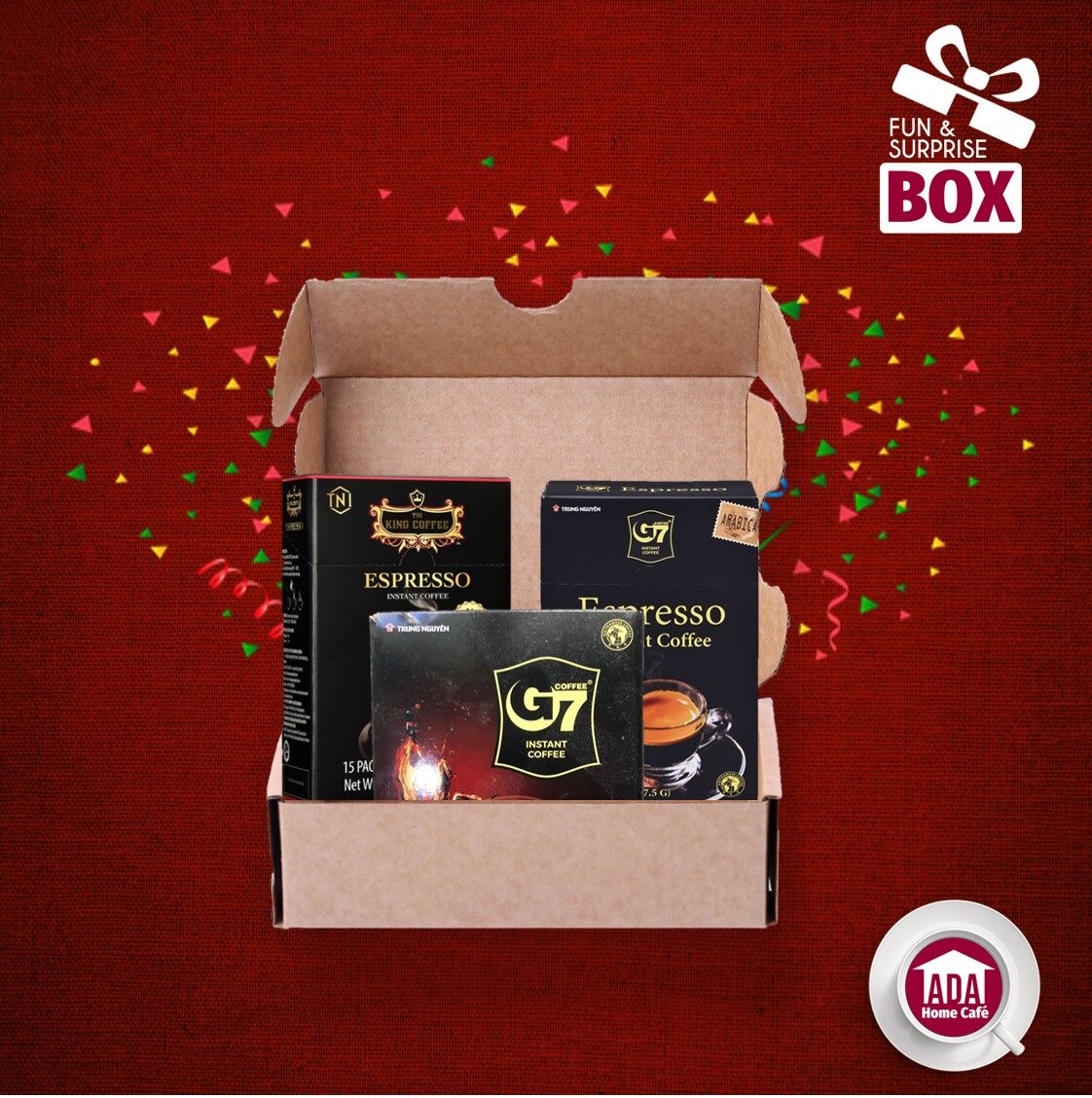 Trung Nguyen Espresso Instant Coffee Combo Box (TNI King Espresso, G7 ...
