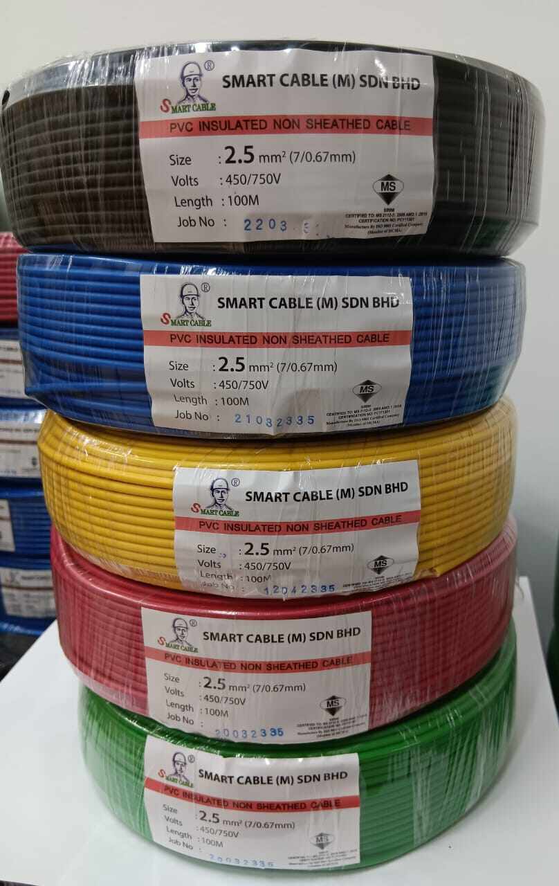 SMART PVC Insulated Cable 2.5MM PVC CABLE WITH SIRIM APPROVED | Lazada
