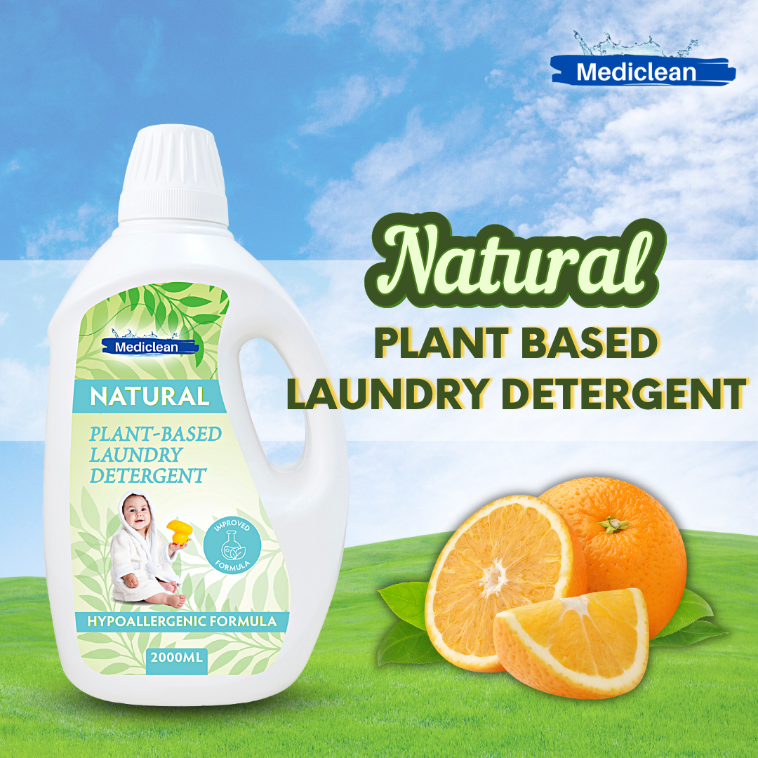 Mediclean Natural Plant Based Laundry Detergent 2000ml X 3 Unit Bundle ...