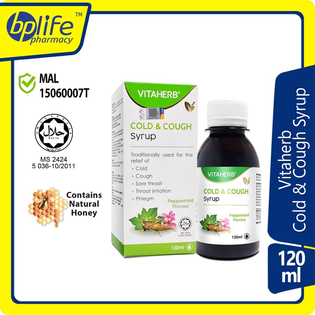Vitaherb Cold & Cough Syrup 120ml | Lazada