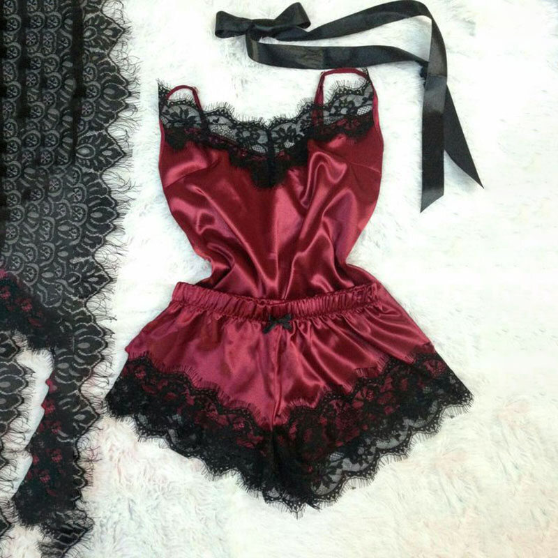 Dragon Yech ผู้หญิงฤดูร้อนลูกไม้น้ำแข็งไหมชุดนอนแขนกุดหลวมขนาดบวก ...