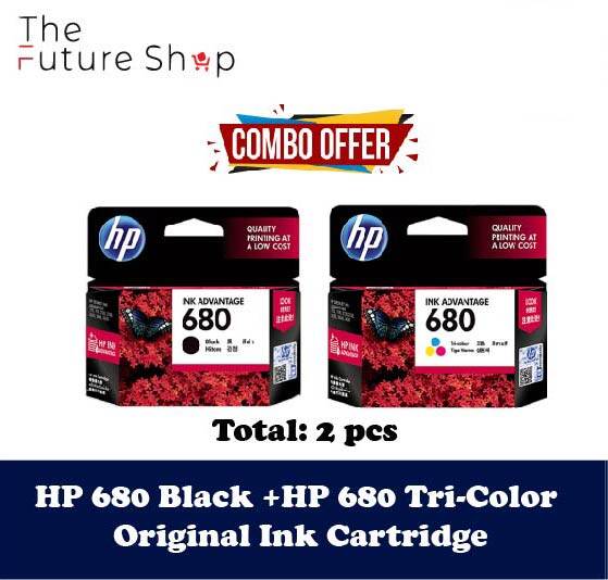 HP 680 Black + Black / HP 680 Black + Tri-color / HP 680 Tri-colour ...