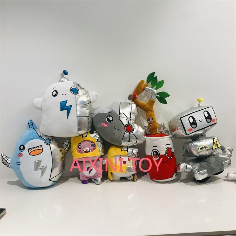 Lankybox Glow In The Dark Plush Robot Lankybox Cyborg Plush Ghosty ...